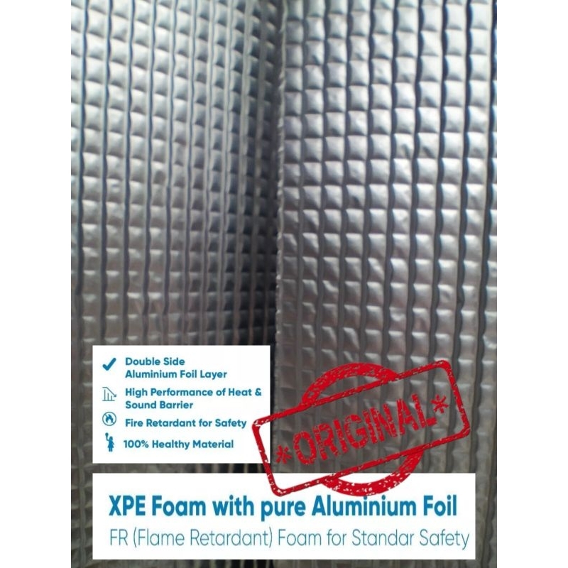 Jual Alumunium Foil Xpe Foam Peredam Suara Panas Suhu Ruang Insulasi