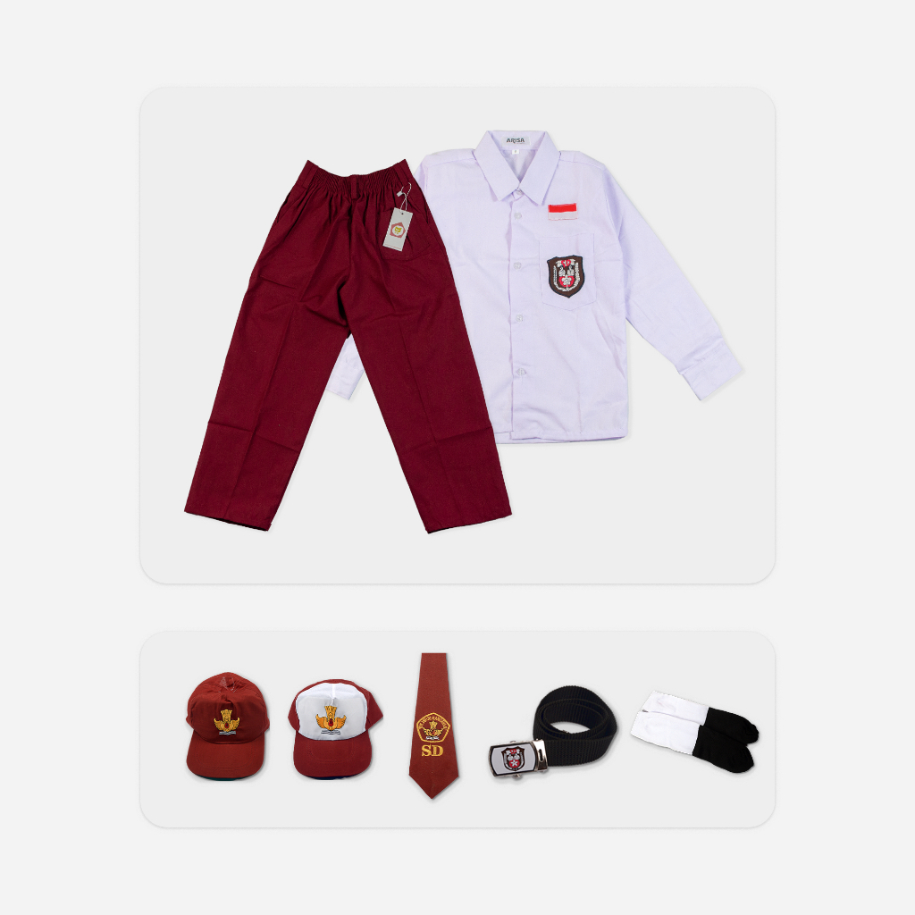 Jual Arisa Paket Seragam Sekolah SD Laki-laki Komplit - Baju Panjang ...