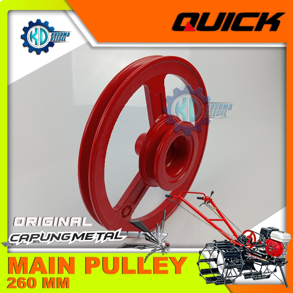Jual MAIN PULLEY 260 MM, CAPUNG METAL (FINISH PAINT) - PULI - TRAKTOR ...