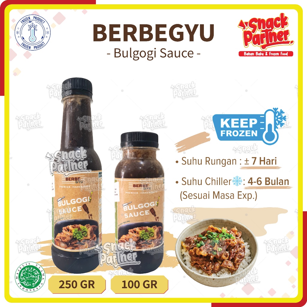 Jual BERBEGYU Bulgogi Sauce 100 / 250 GR - Saos Saus Bumbu Daging ...