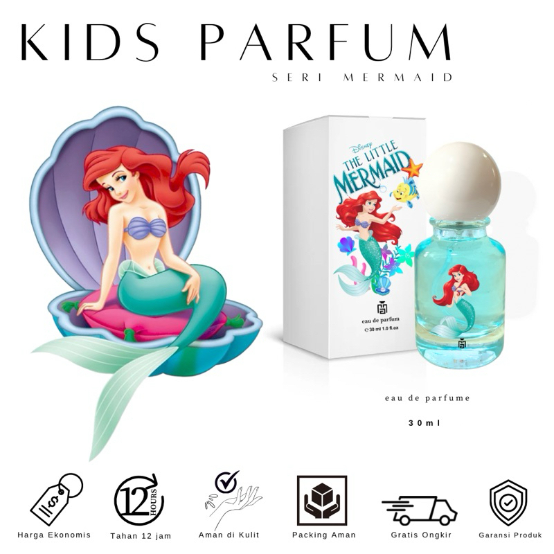 Jual Parfum Anak Mermaid / Body Mist Anak / Parfum Anak Cewek / Parfum ...