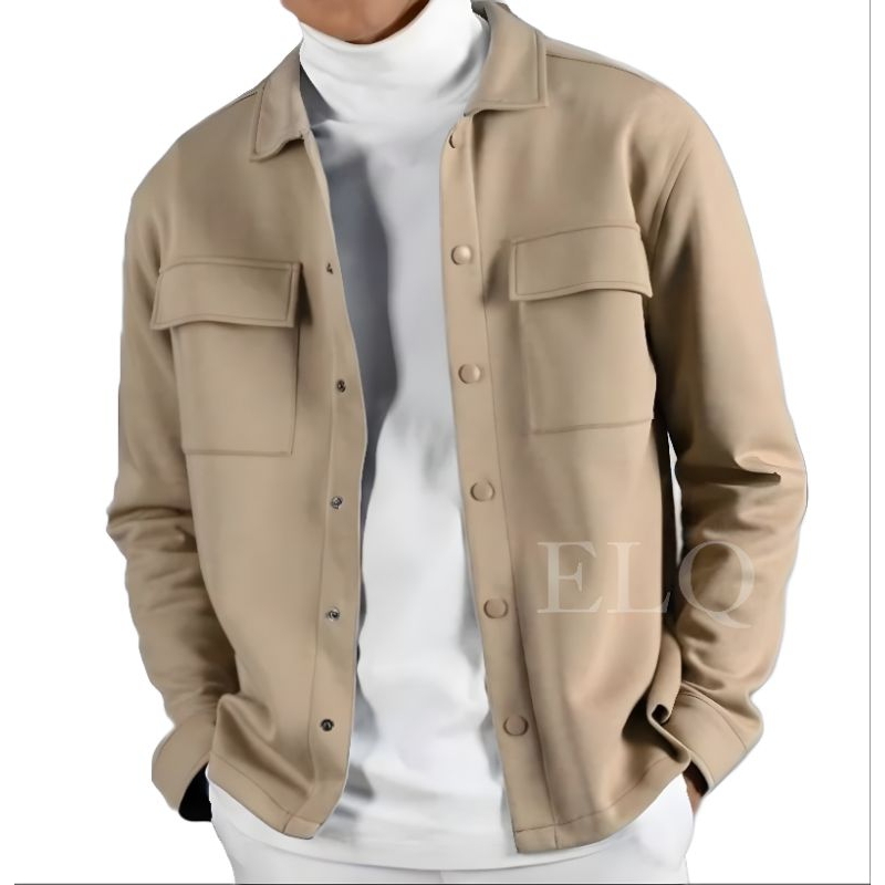 Jual Shacket Jaket Fleece Semi Parka Jacket Sacket Model Trucker Dengan ...