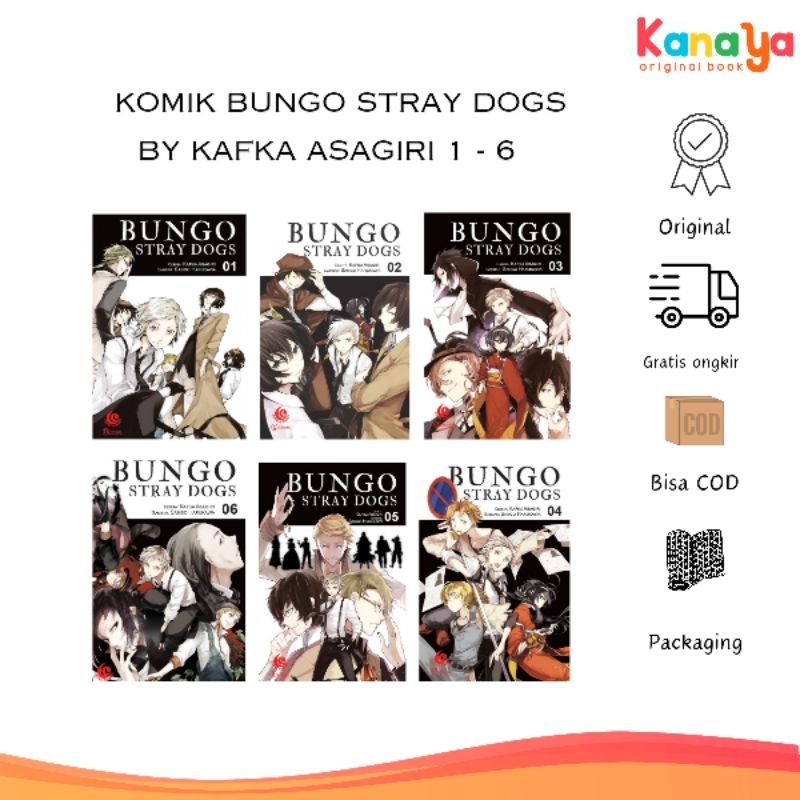 Jual Komik Seri Lengkap Bungo Stray Dogs Vol 1 2 3 4 5 6 7 8 9 10 Asagiri Kafka - Sang Harukawa ...