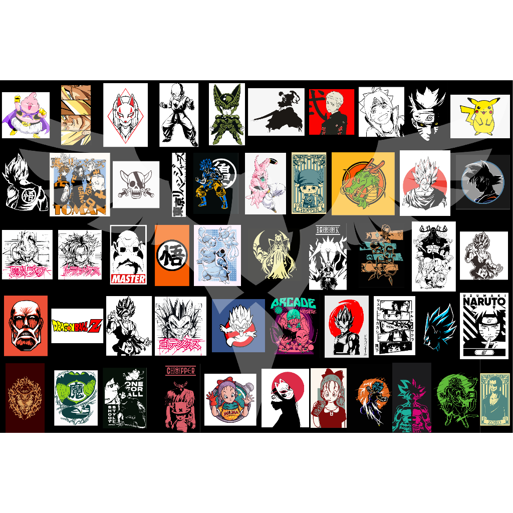 Jual Design Anime Bundle V0 Format AI, EPS, PNG Untuk Sablon Di Baju ...