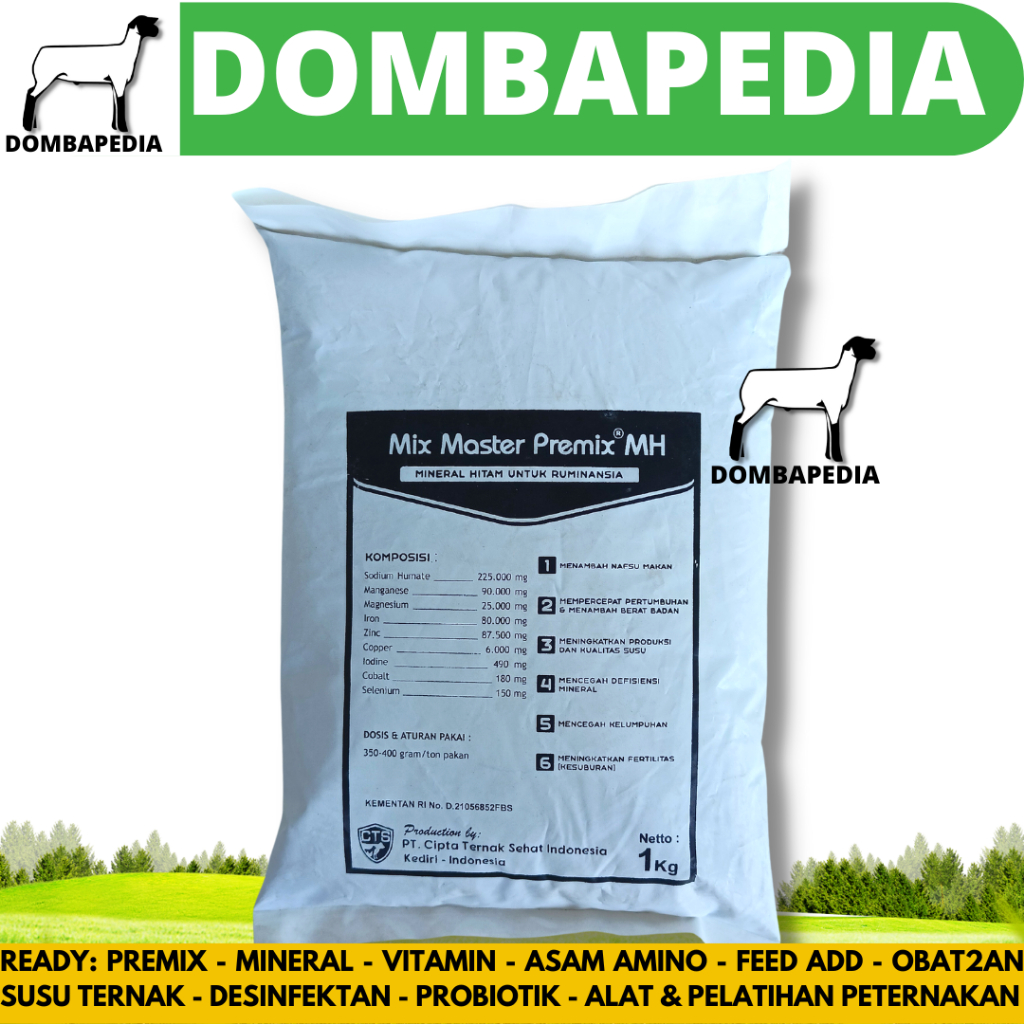 Jual MIX MASTER PREMIX MINERAL HITAM 1 KG - Mineral Hitam Sapi Kambing ...