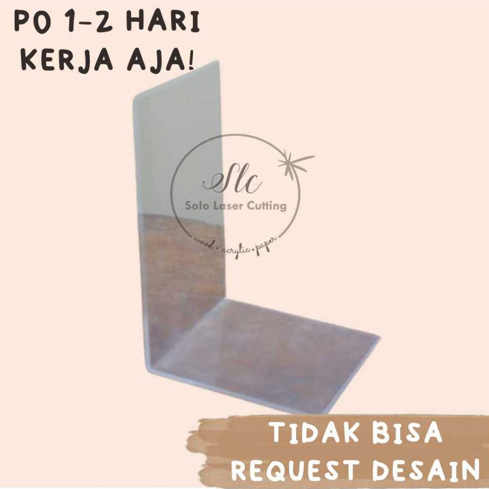 Jual Rak Sekat Pemisah Buku Type L Acrylic | Shopee Indonesia