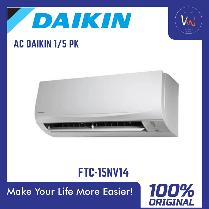 Jual Ac Daikin 0,5 PK FTC-15NV14 (Thailand) / Ac Daikin Thailand / Pendingin Ruangan | Shopee ...