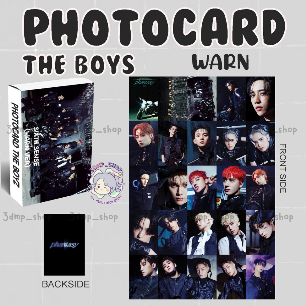 Jual [2 sisi - 25Lembar] Photocard Lomo Photocard Lomocard The Boyz Trigger PHANTASY SIXTH SENSE ...