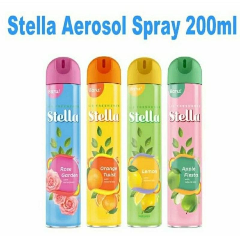 Jual Stella Home Air Freshener 200ml Spray Natural Oil Stela Aerosol ...