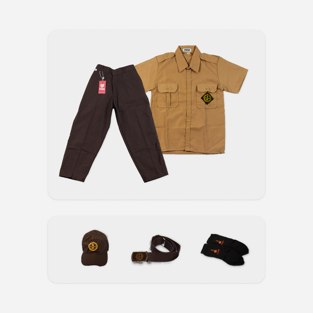 Jual Arisa Paket Seragam Pramuka SD Laki-laki Komplit - Baju Pendek ...