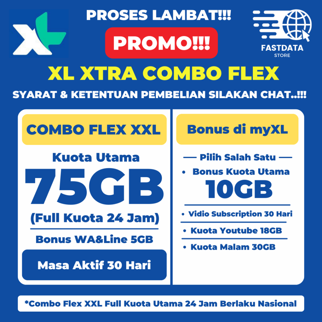 Jual BIG PROMO!! PAKET DATA XL BIG KUOTA SUPER MURAH PROSES CEPAT | Shopee Indonesia