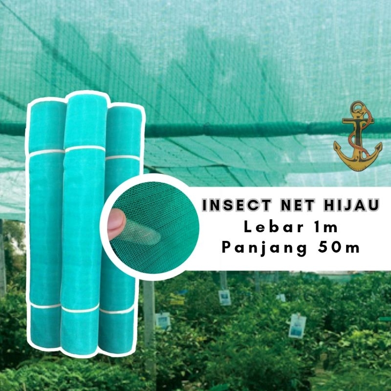Jual Kassa / Insect Net Hijau Lebar 1 m x panjang 50 m /per 1 roll ...