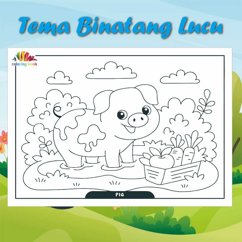 Jual KERTAS MEWARNAI / COLORING / KERTAS GAMBAR / BINATANG LUCU ...