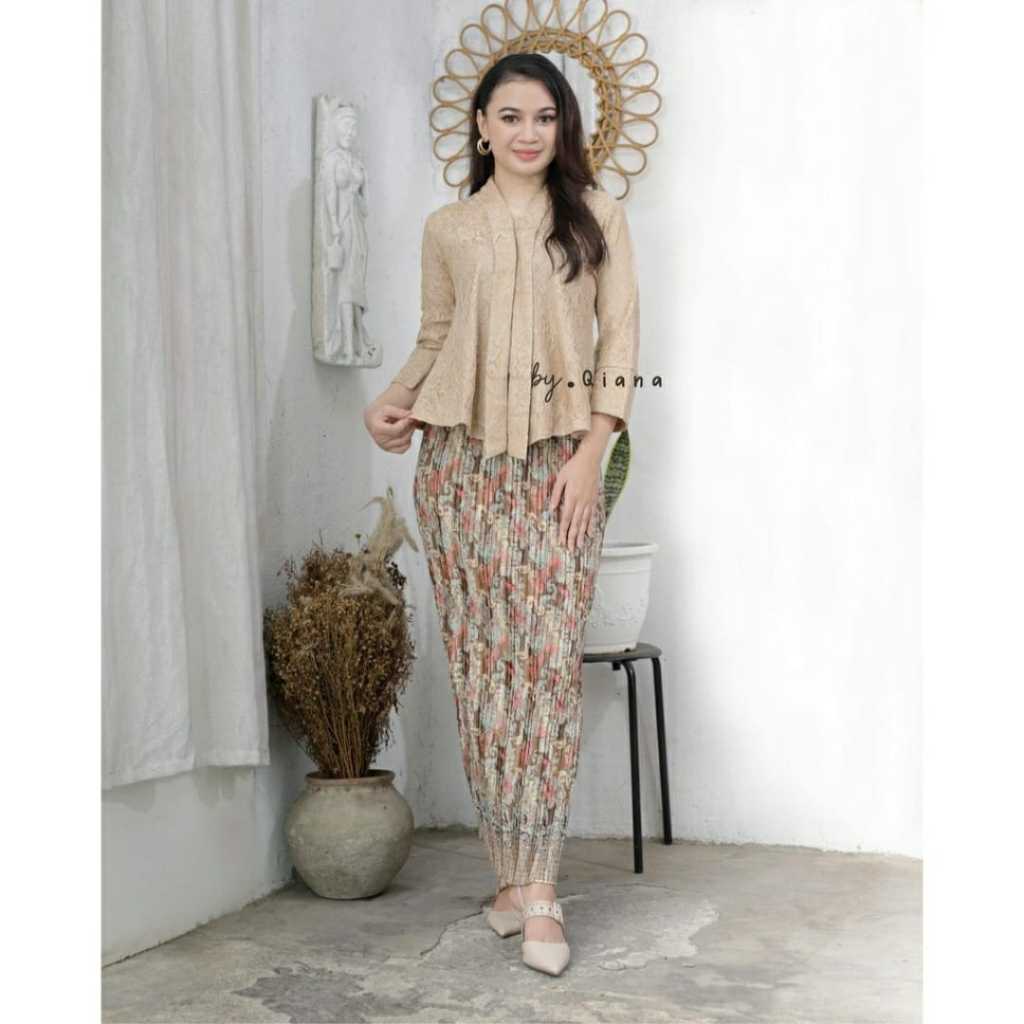 Jual KEBAYA FLOY BRUKAT COKSU/KEBAYA WISUDA/ROK PLISKET/KEBAYA SERAGAM ...