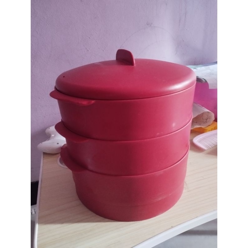 Jual Tupperware kukusan 3 susun | Shopee Indonesia