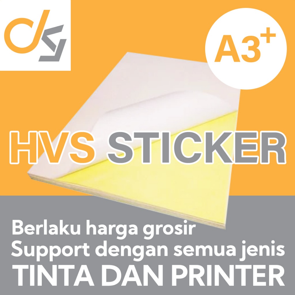 Jual Kertas Stiker HVS A3+ Kromo Chromo Sticker Lintec Dye Inkjet Art ...