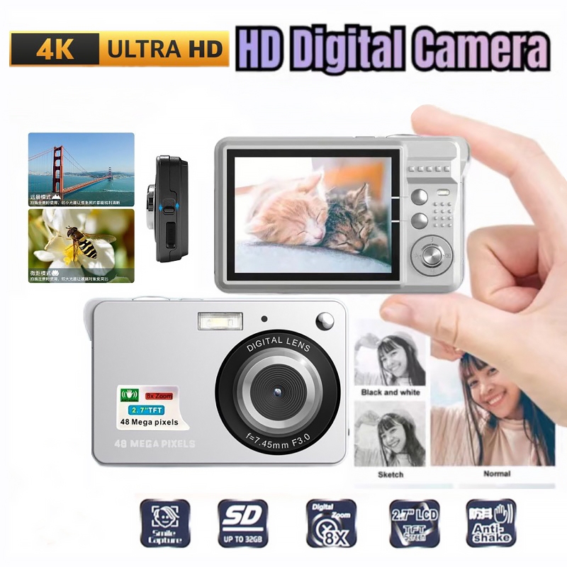 Jual CAM digicam 8X Kamera digital 1080P 48MP kamera murah digital ...