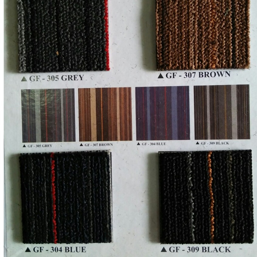 Jual KARPET TILE GRAVITY MOTIF GARIS TEBAL 5MM | Shopee Indonesia