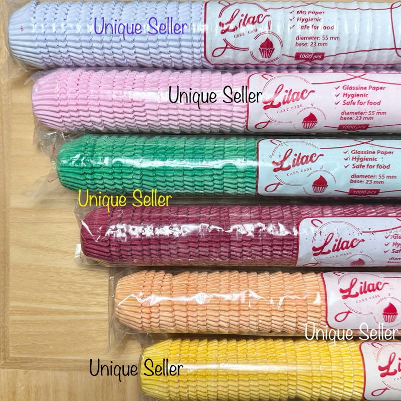 Jual [Isi1000] Cake Case 5.5 5,5 Glassine Warna Warni LILAC / Alas Kue ...