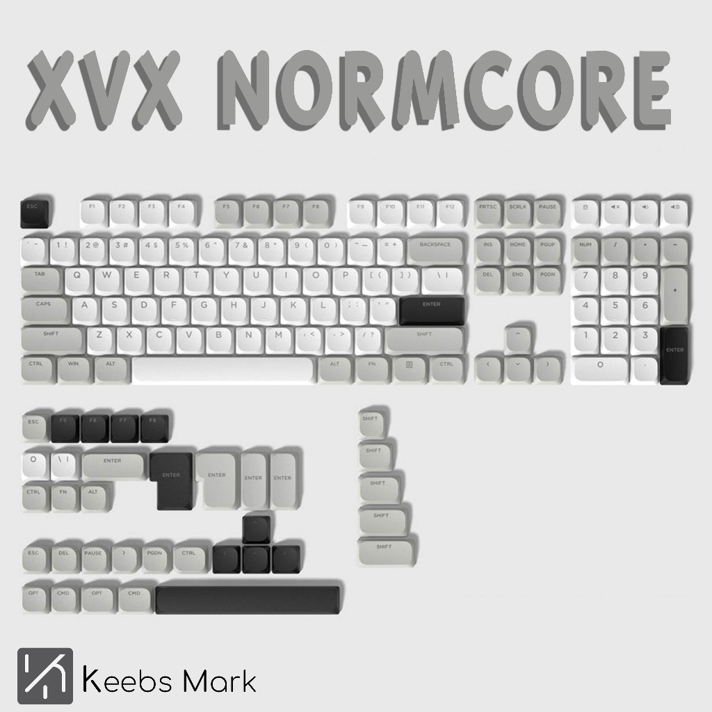 Jual XVX Normcore Keycaps - Doubleshot PBT 144 Keys Mechanical Keyboard ...