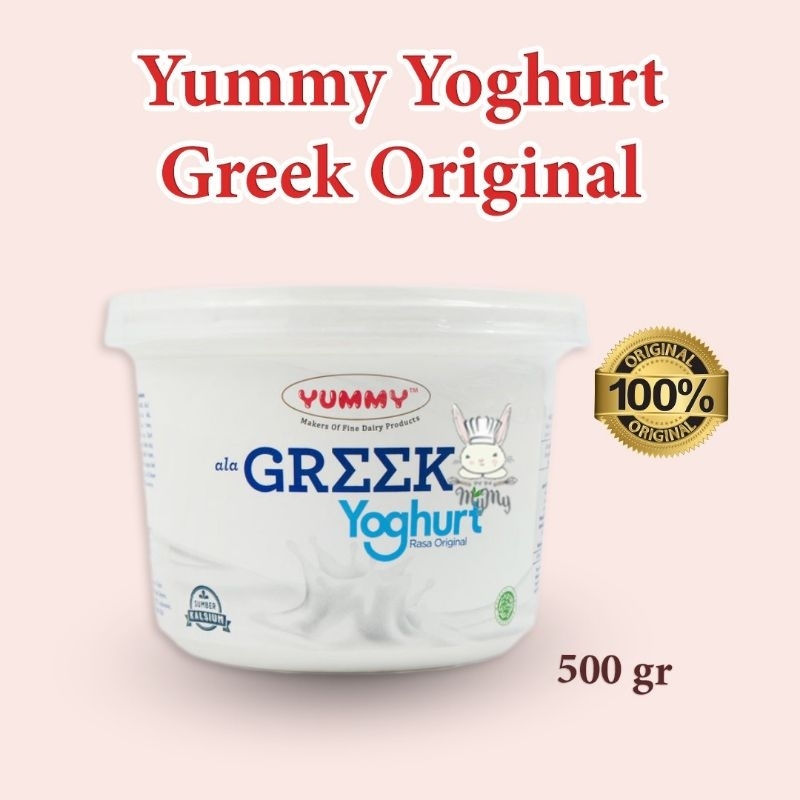 Jual Yummy Greek Yoghurt Original 500gr | Shopee Indonesia
