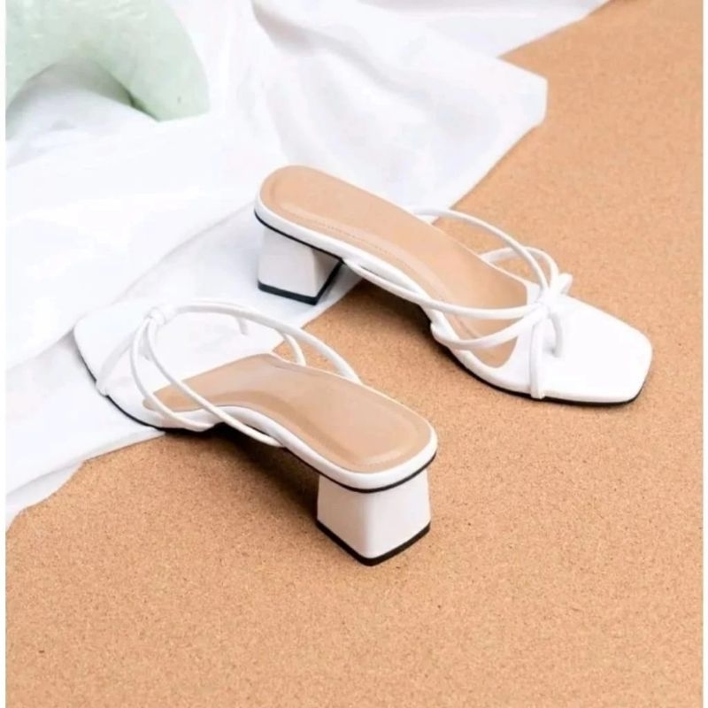 Jual sandal wanita zeze heels hak tahu 5cm // sandal cewek terbaru ...