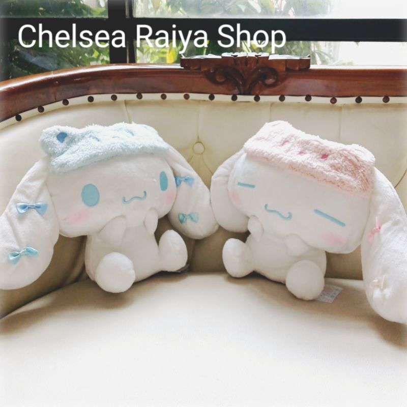 Jual Boneka Plush Furyu Sanrio Cinnamoroll Bear Eye Mask 25cm Cinamorol ...