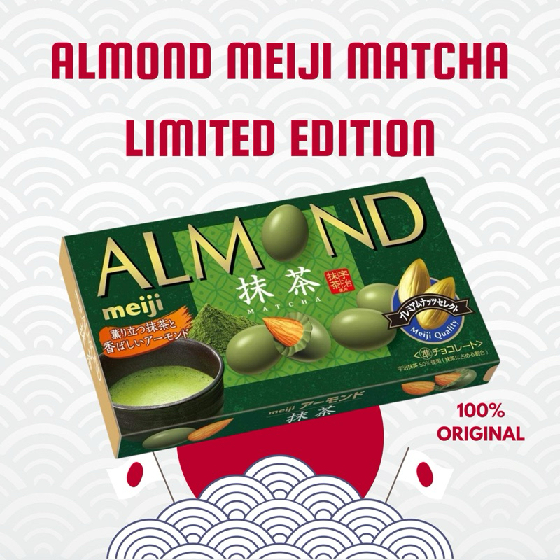 Jual Almond Meiji Matcha Chocolate Cokelat Matcha Original Jepang Japan ...