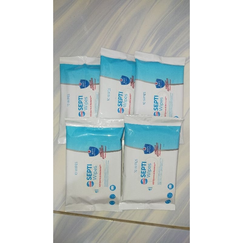 Jual SEPTIWIPES TISU BASAH ANTISEPTIK (5 PCS) | Shopee Indonesia