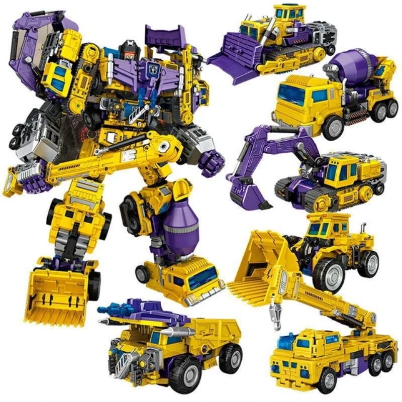 Jual Mainan Robot Transformers Devastator Mainan Rakit Robot 6 in 1 ...