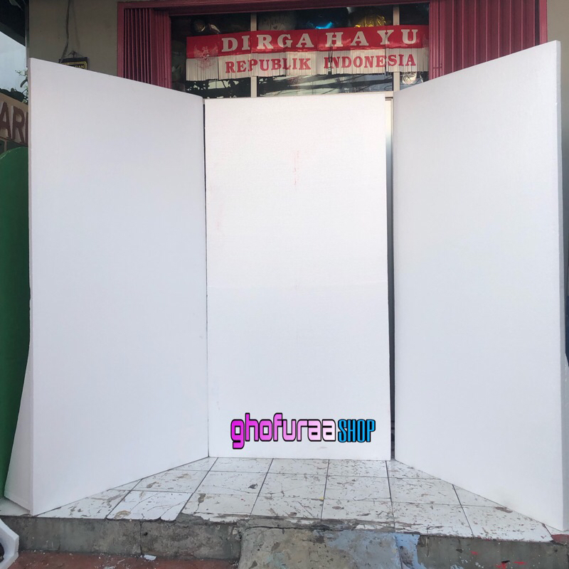 Jual backdrop styrofoam bentuk kotak 1x2 meter dekorasi background ...