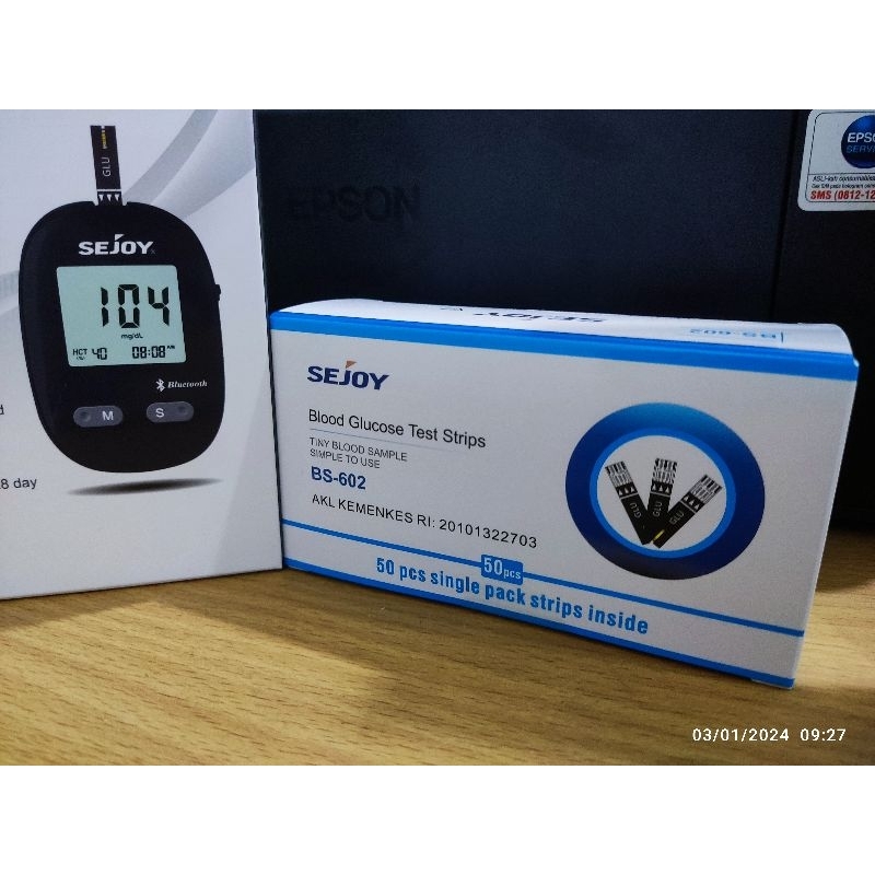 Jual Sejoy meter glucose strip isi 50pcs bisa digunakan sendiri di ...