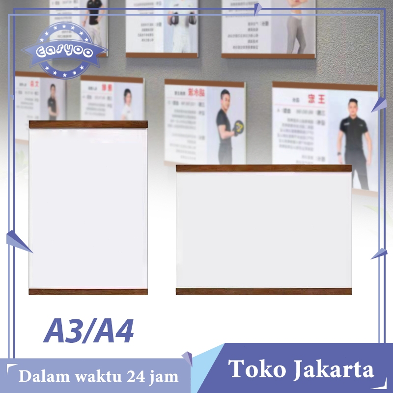 Jual Magnet A3 A4 Akrilik Frame Display Bingkai Poster Bingkai Foto Dinding | Shopee Indonesia