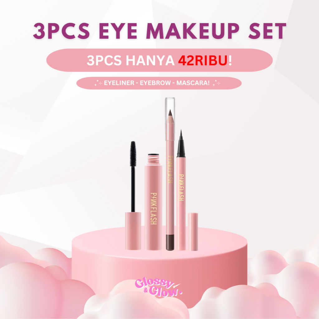 Jual [3PCS 42RIBU] PINKFLASH OhMyLine Evenly pigmented Long lasting Waterproof Eyeliner Mascara ...