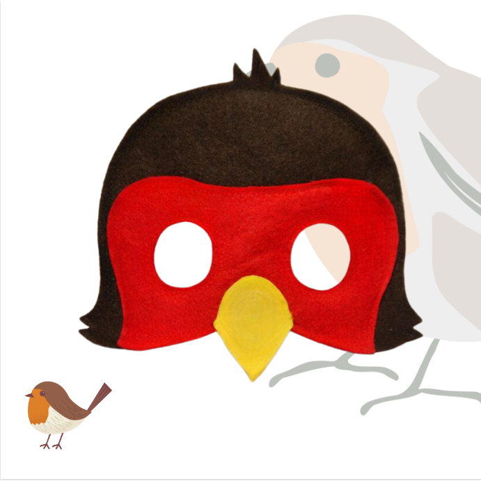 Jual Topeng Flanel Mask Burung Robin Bird Mask | Shopee Indonesia