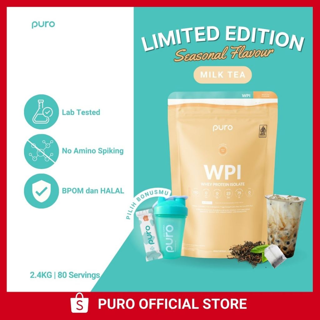 Jual PURO ISOPRO WPI 90 WHEY ISOLATE 2.4kg | Shopee Indonesia