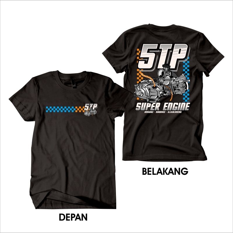 Jual Kaos Motor 5TP jupiter Z sleep engine Dragbike Roadrace Balap ...
