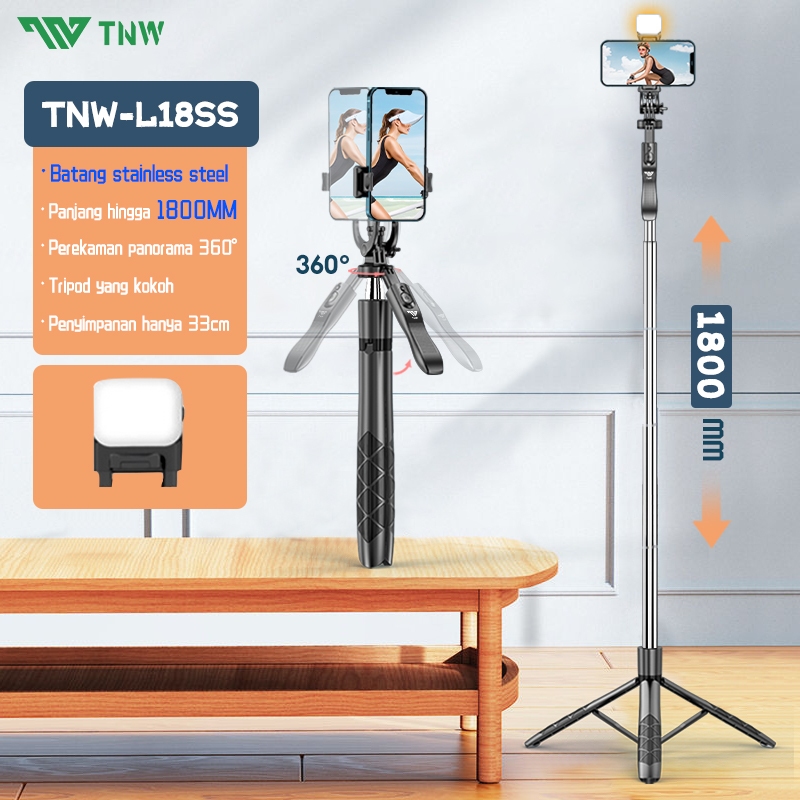 Jual Tnw L18 Tongsis Bluetooth 1 8m Tongsis Tripod Remote 180cm Selfie