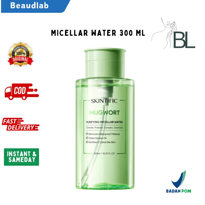 Jual SKINTIFIC Mugwort Purifying Micellar Water Cleansing Oil/Smoothes ...