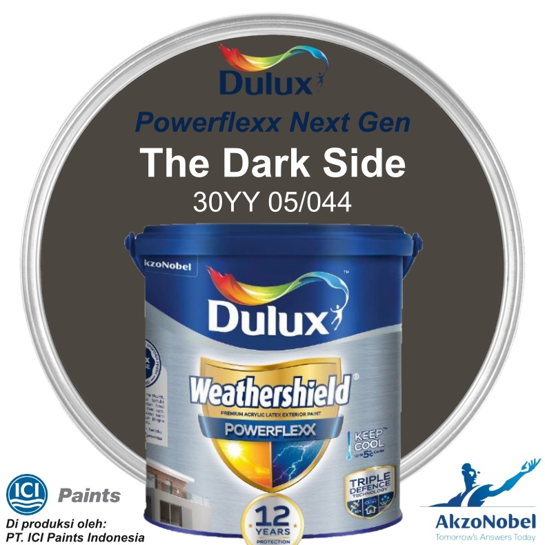 Jual CAT DULUX WEATHERSHIELD POWERFLEXX 2.5 LT - THE DARK SIDE 30YY 05/044 | Shopee Indonesia