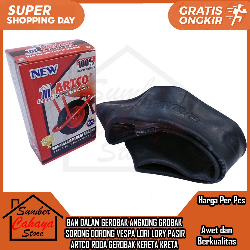 Jual BAN DALAM GEROBAK SORONG PASIR ARTCO ORIGINAL ANGKONG GROBAK ...