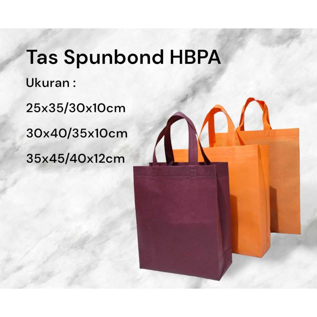 Jual ( LUSINAN ) TAS SPOONBOND HBPA / GOODIE BAG SOUVENIR / TAS SEMBAKO ...