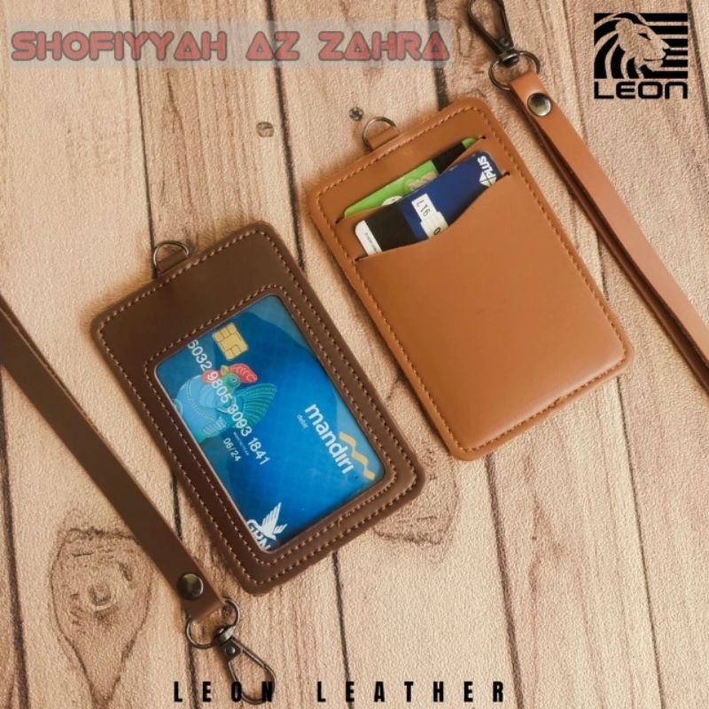 Jual Name Tag ID Card Holder Lanyard Muat 2 Slot Kartu | Shopee Indonesia