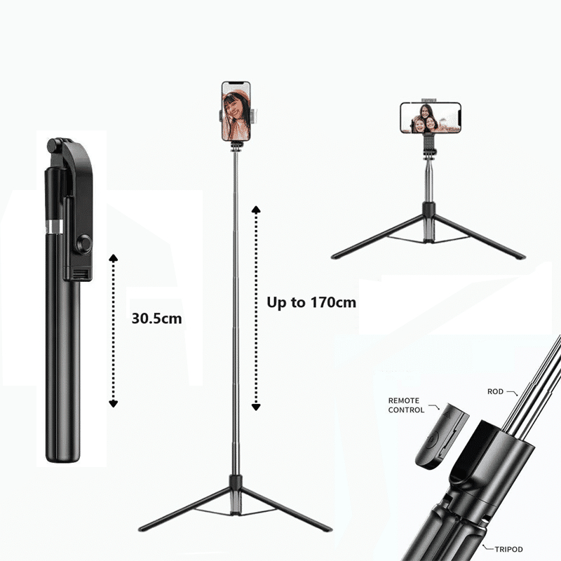 Jual AKSINDO TONGSIS TRIPOD Selfie stick R1-L / R1S-L tongsis plus ...