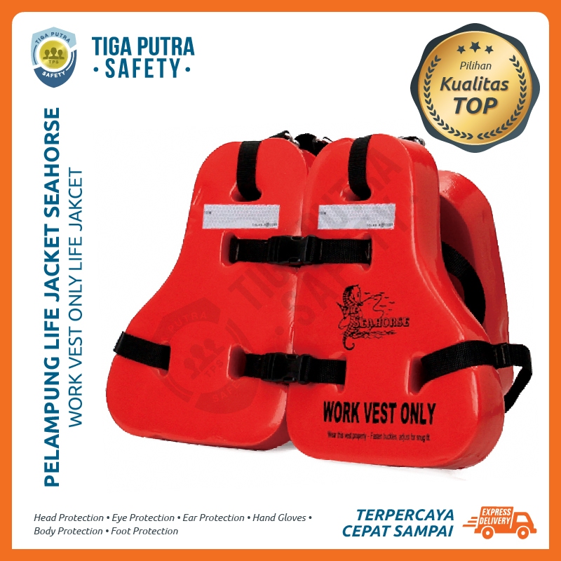 Jual Pelampung Kapal Life Jacket / Work Vest Sea Horse | Shopee Indonesia