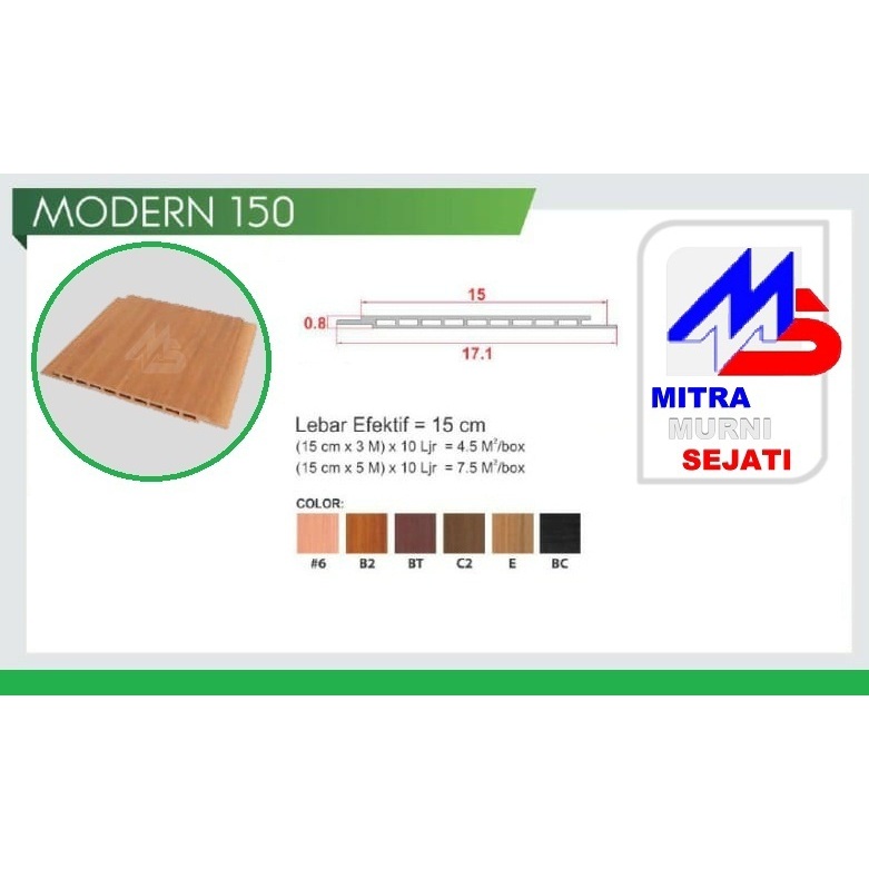 Jual Jual Plafon WPC Duma Panel Tipe Modern 150 motif kayu | Shopee Indonesia