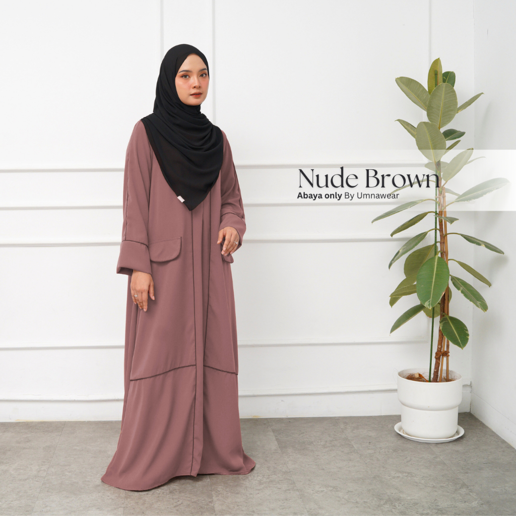 Jual Ameenah Abaya Syari Umroh Elegan Nyaman | Gamis Abaya Hitam Turkey Baju Muslim By Umnawear ...