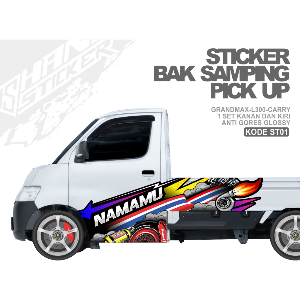 Jual Decal Grandmax Atau Sticker Grand Max Pick Ip l300 New Carry Dll ...