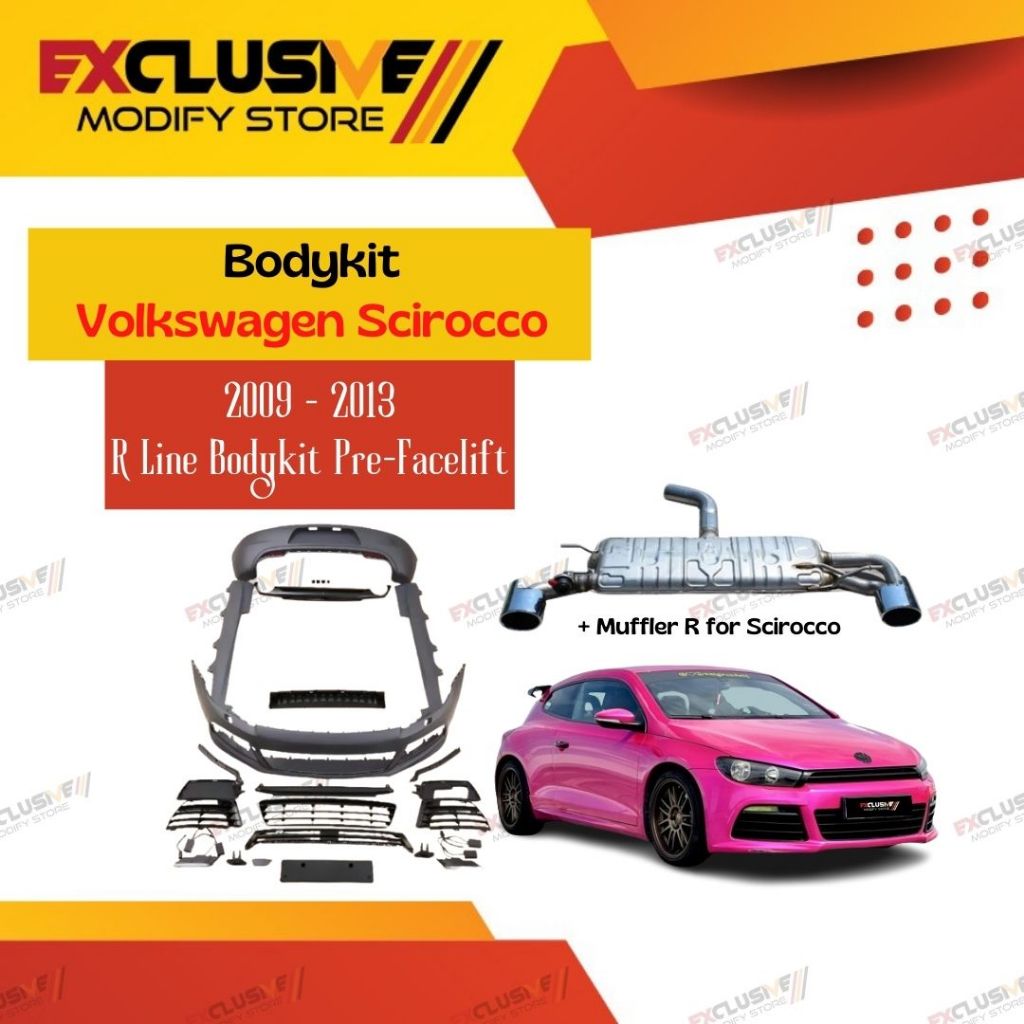 Jual VOLKSWAGEN VW SCIROCCO R LINE BODYKIT PREFACELIFT (2009-2013 ...