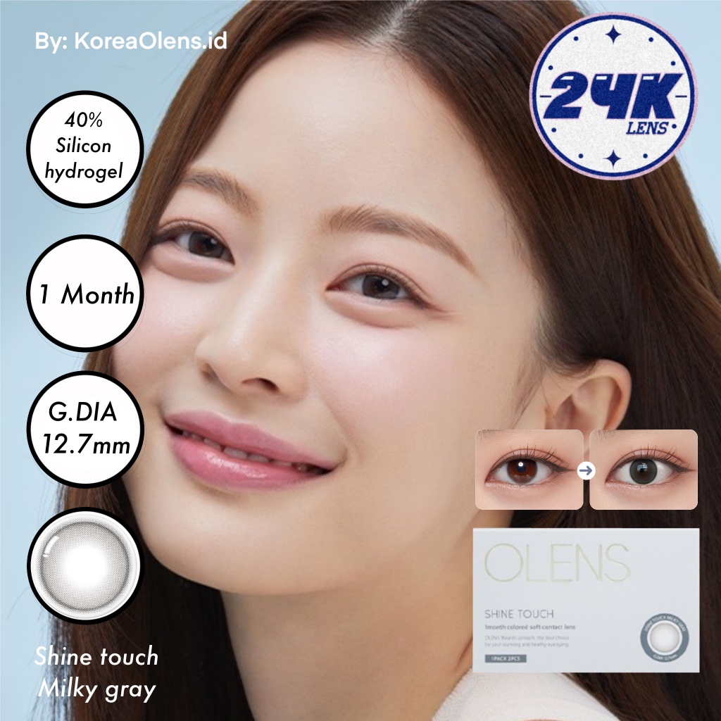 Jual SOFTLENS ORI OLENS KOREA NEW JEANS BLACK PINK LENS SHINE TOUCH ...